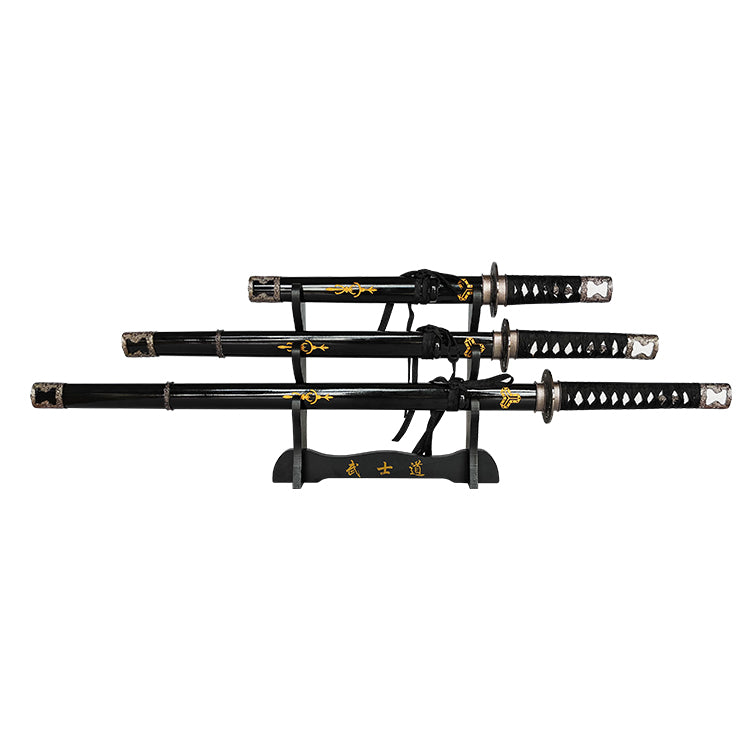Hattori Hanzo Black Kill Bill Samurai Sword Set – Ancient Warrior